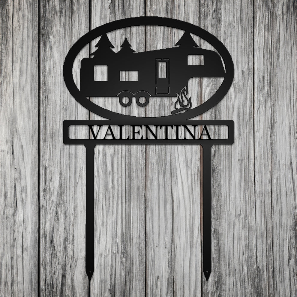 Fifth Wheel Rv Camper Personalized Metal+B2:B200 Sign – Steel Outdoor ...