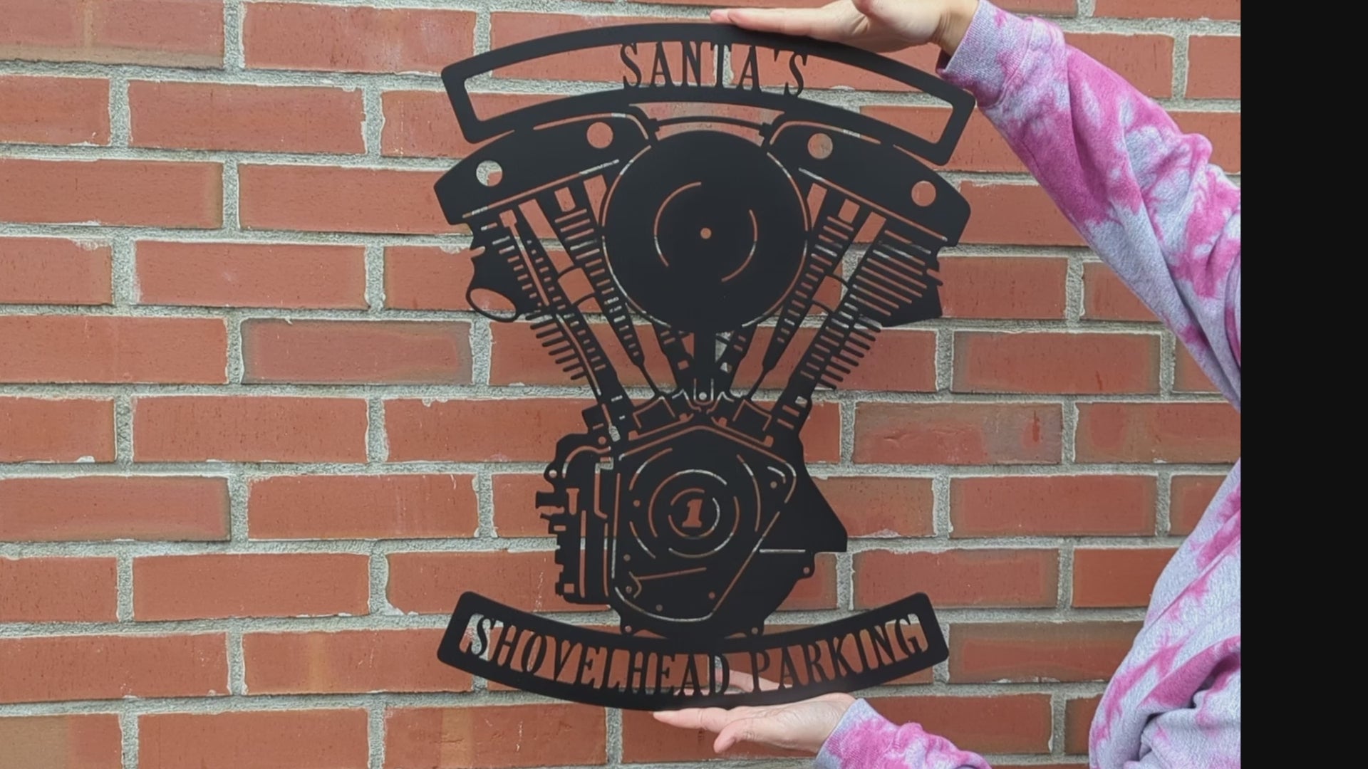 Personalized Shovelhead Engine Metal Garage Sign - Personalized Steel ...