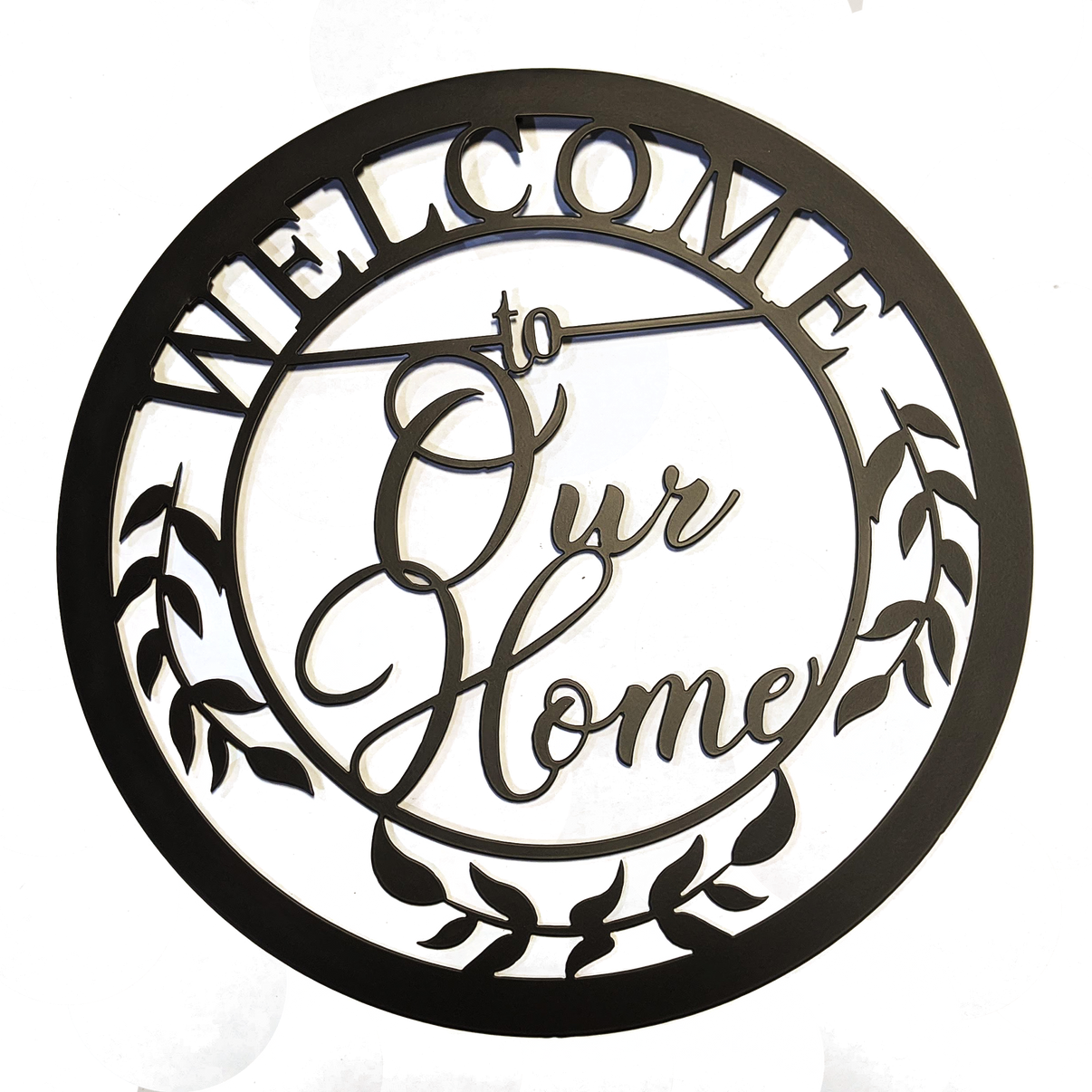 Welcome To Our Home Metal Sign – Modern Steel Wall Décor – Nightingale ...